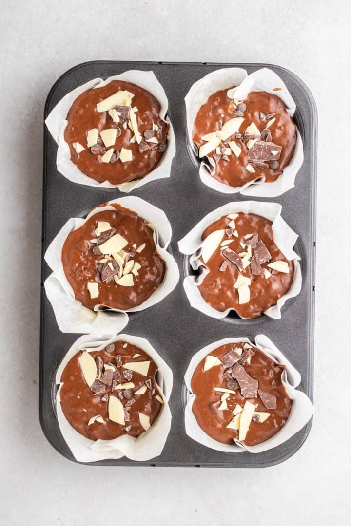 Bakery-Style Chocolate Muffins without Eggs - From My Pantry
