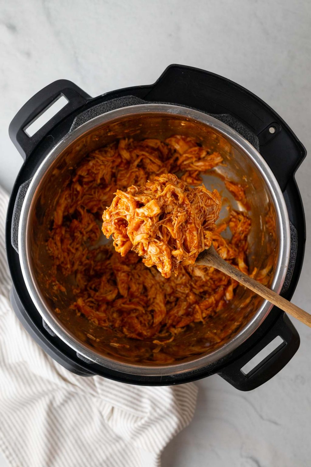 Instant Pot BBQ Shredded Chicken Recipe - From My Pantry