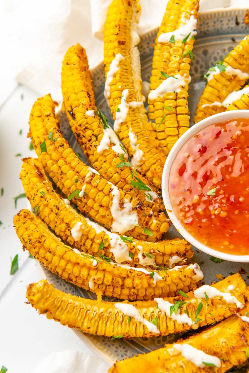 Air Fryer Corn Ribs Recipe - From My Pantry