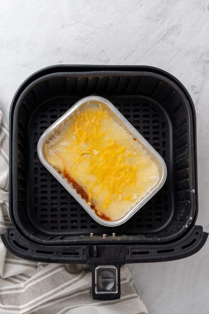 Frozen Lasagna in Air Fryer - From My Pantry